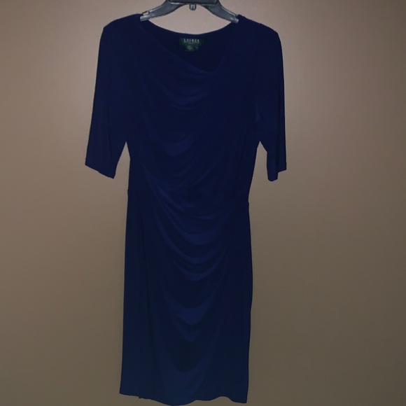 Lauren Ralph Lauren | Dresses | Lauren Ralph Lauren Navy Midi Dress ...